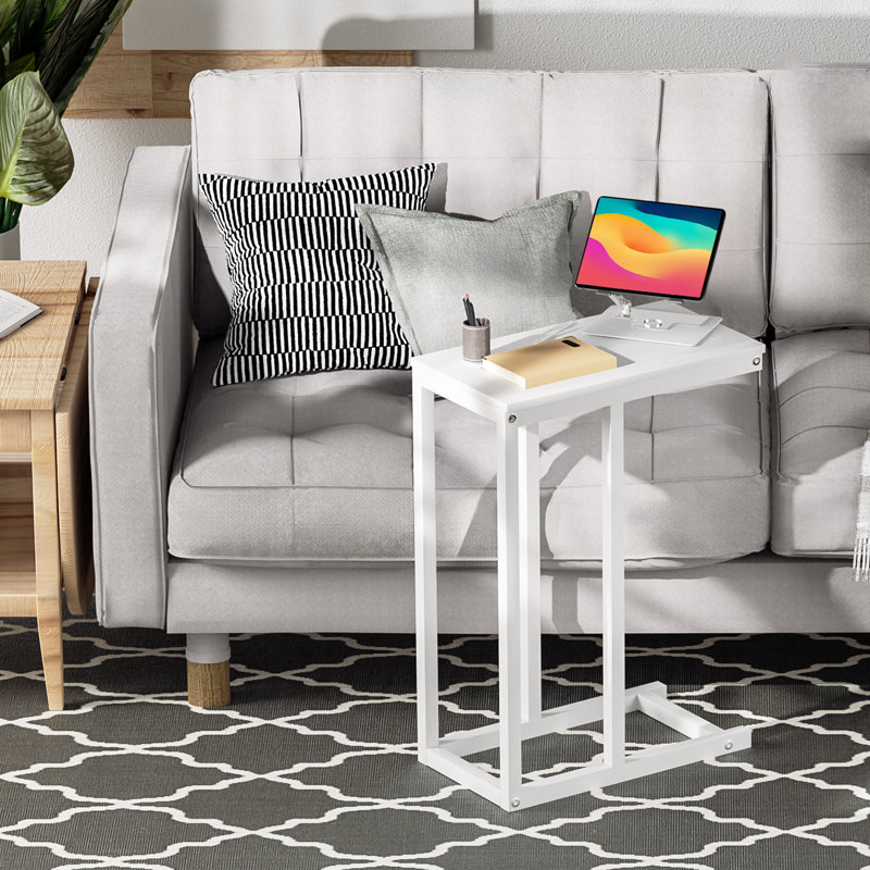 Couch side table slide under store